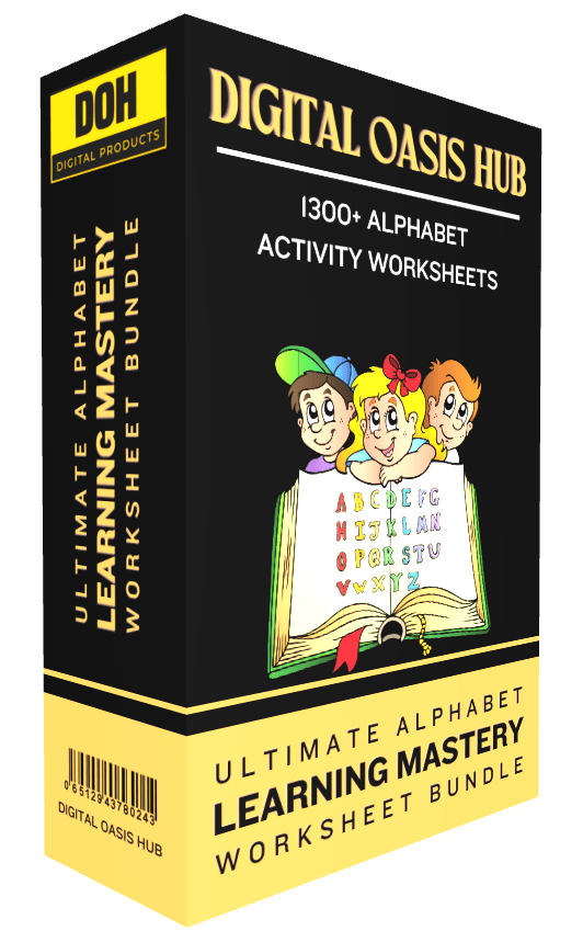 Ultimate Printable Preschool Worksheet Bundle Gold – DIGITAL OASIS HUB